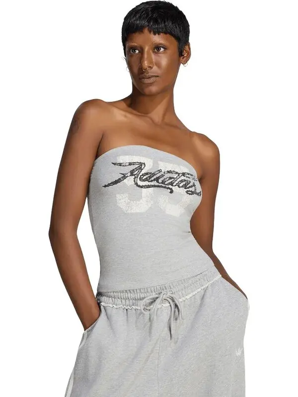 ADIDAS ORIGINALS Graphic Tube Top - Greyheather