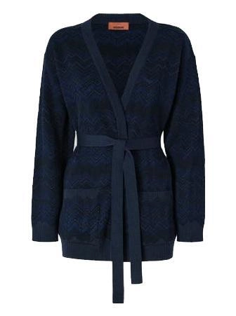 Missoni Zig Zag Cardigan - Navy Blue