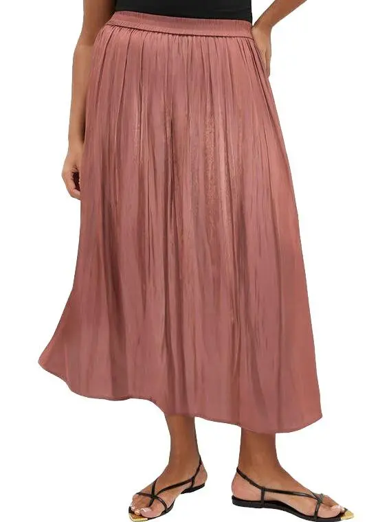 City Chic Camilla Maxi Skirt - Desert Rose