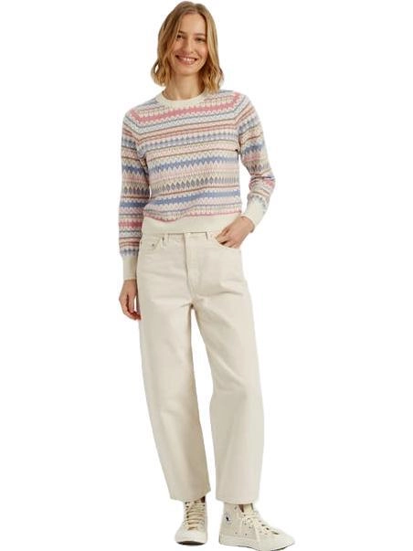 Chinti & Parker Fair Isle Wool-cashmere Pullover Sweater - Cream