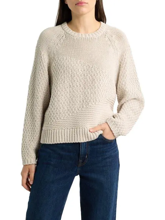 Eileen Fisher Organic Cotton Chunky Sweater - Plaster