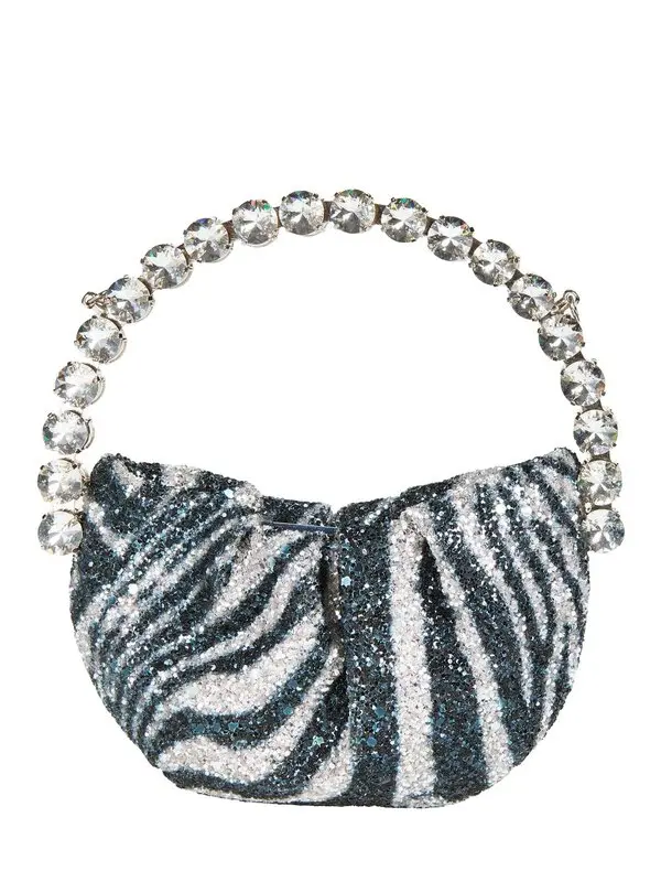 L’ALINGI L'alingi Micro Beaded Satin Eternity Bag - Zebra