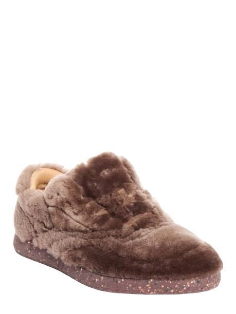 Gabriela Hearst Genuine Shearling High Top Sneakers - Mocha
