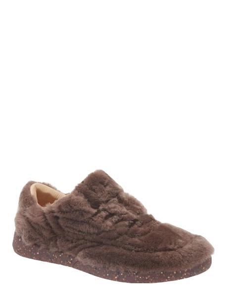 Gabriela Hearst Genuine Shearling High Top Sneakers - Mocha