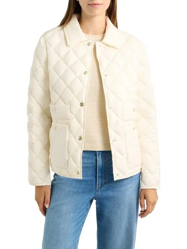 Bernardo Quilted Liner Jacket With Spread Collar - Vanila Ice