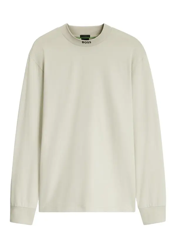 BOSS Stretch-cotton T-shirt - Light Beige