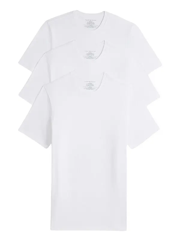 Tommy Hilfiger Cotton Classics Crewneck Undershirt 3-pack - White