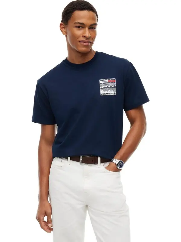 Tommy Hilfiger Relaxed Outdoor Logo T-shirt - Dark Blue