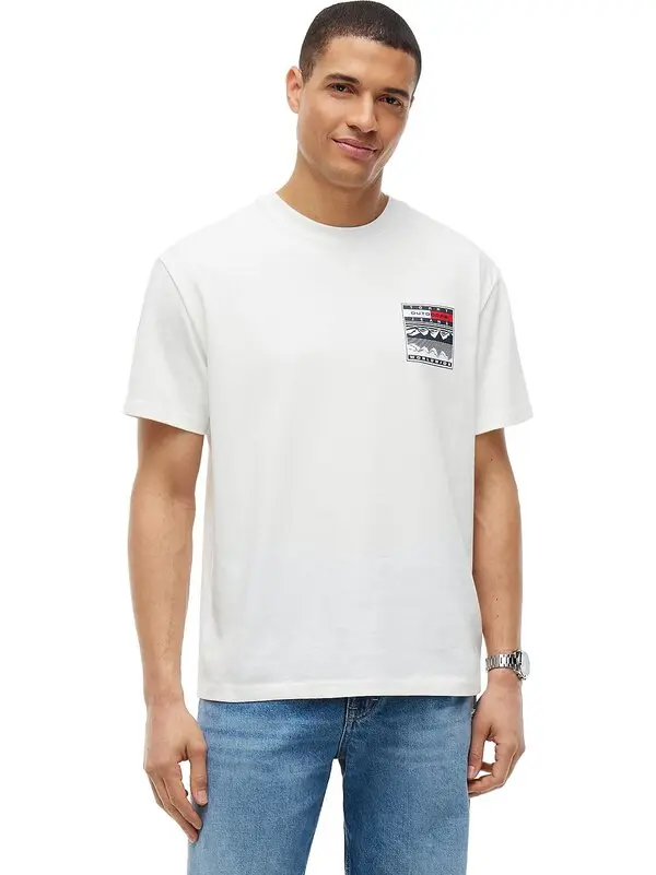 Tommy Hilfiger Relaxed Outdoor Logo T-shirt - Ecru