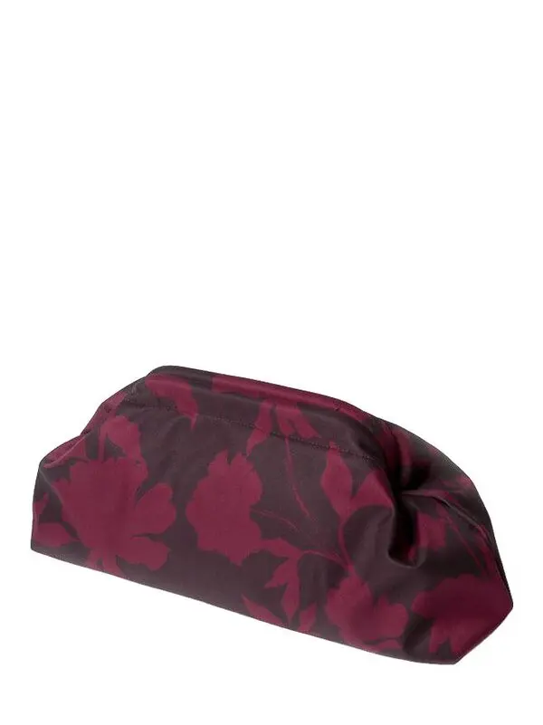 RAINSISTERS Burgundy Floral Clutch Bag - Red