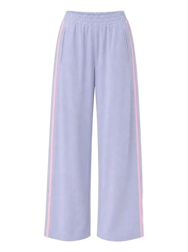 PALM COLLECTIVE Striped Track Pants - Blue