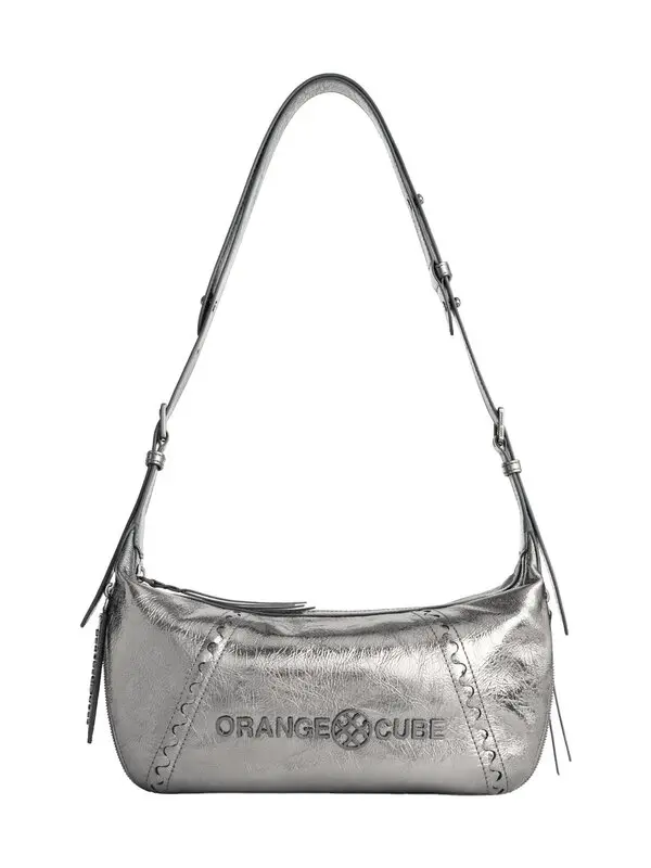 ORANGE CUBE Metropolitan Hobo Bag - Silver