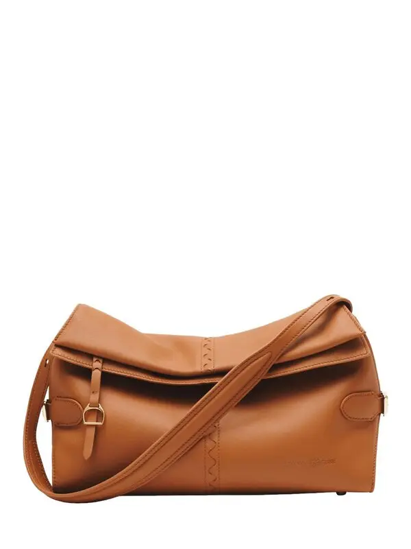 ORANGE CUBE Fantina Folded Hobo Bag - Brown