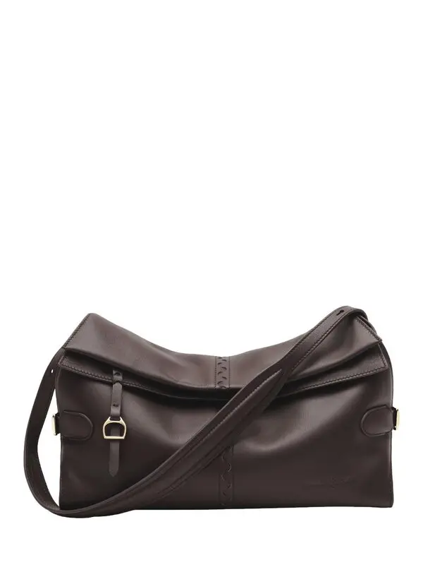 ORANGE CUBE Fantina Folded Hobo Bag - Brown