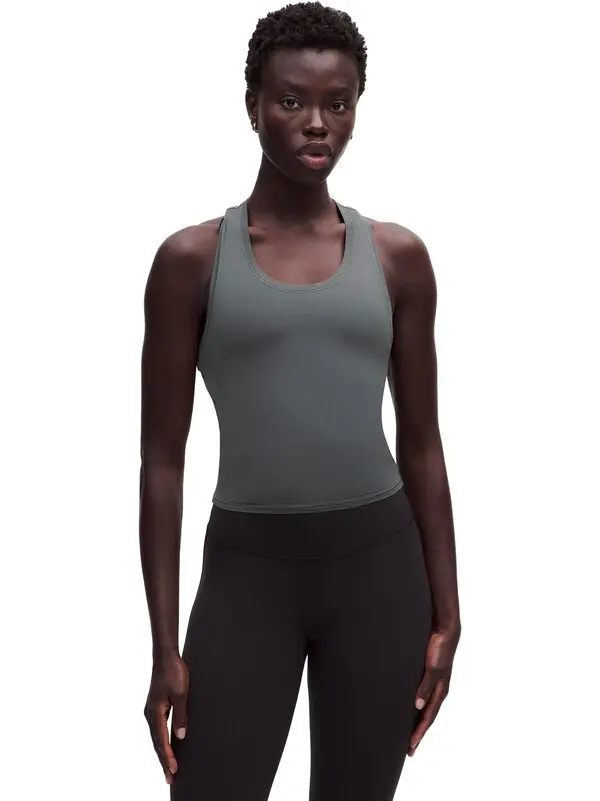 Lululemon Unrestricted Power Racerback Tank Top - Onyx Grey