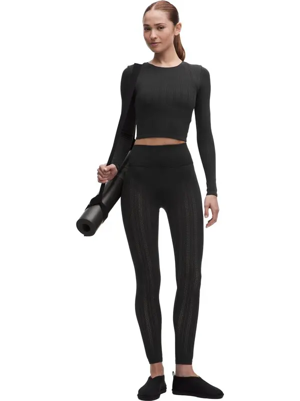 Lululemon Revealknit Pointelle High-rise 7/8 Tight - Black