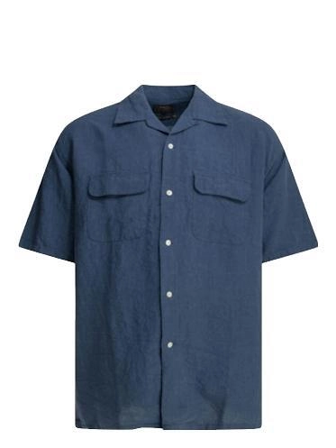 BEAMS Casual Linen Shirt - Blue