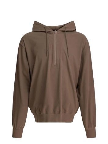 DAIWA PIER39 Half Zipper Hoodie - Beige