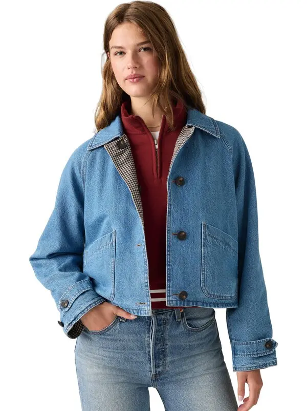 LEVI'S Reversible Short Trench Jacket - Neutral