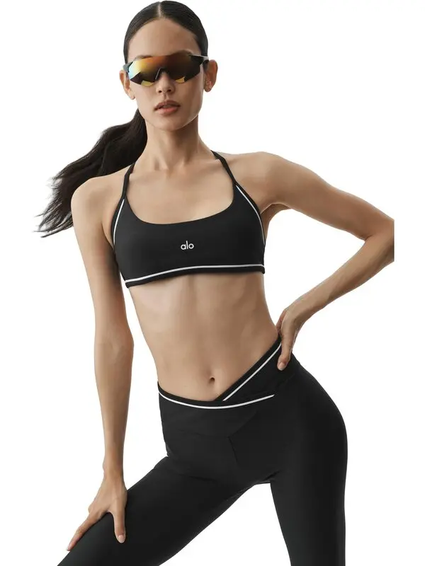 Alo Yoga Airlift Trifecta Bra - Black/white