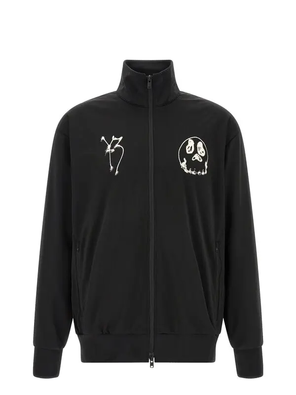 Y3 Track Top Gfx Nyln Printed Zip Sweatshirt - Black