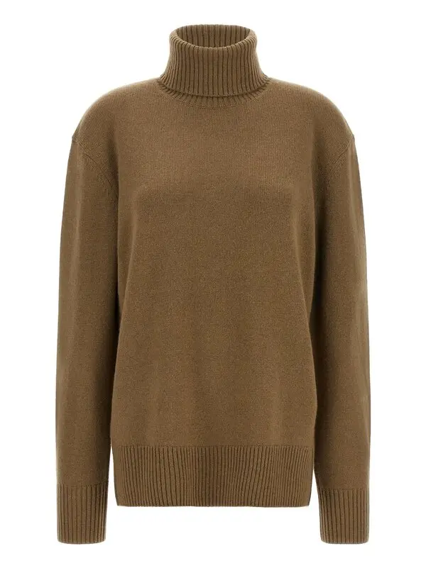 TOTEME Cashmere High Neck Sweater - Brown