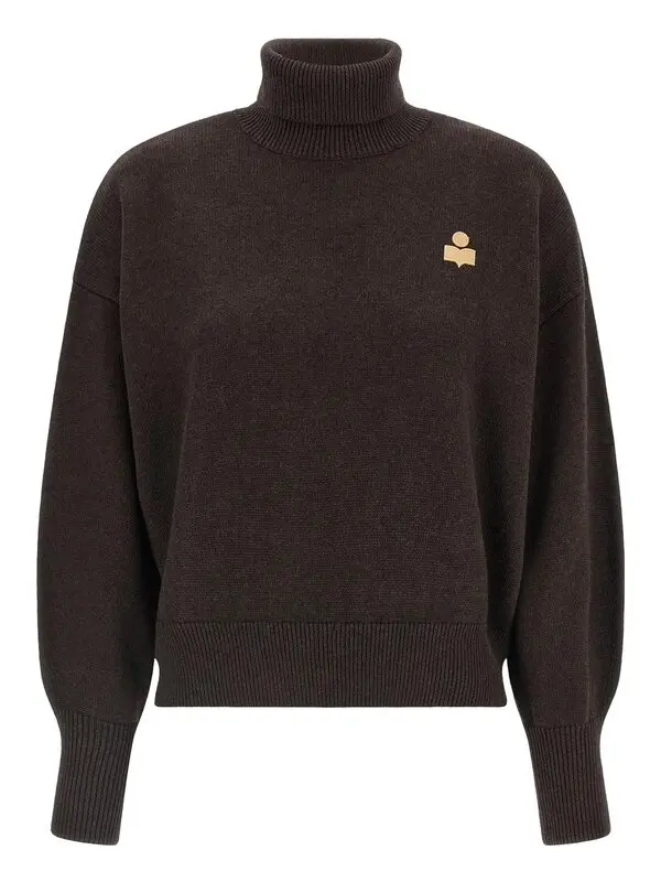 MARANT ETOILE Nasha High Neck Sweater - Brown