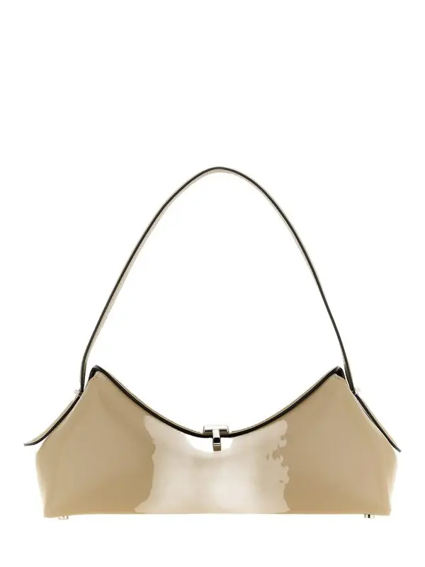 TOTEME T-lock Shoulder Bag - Beige