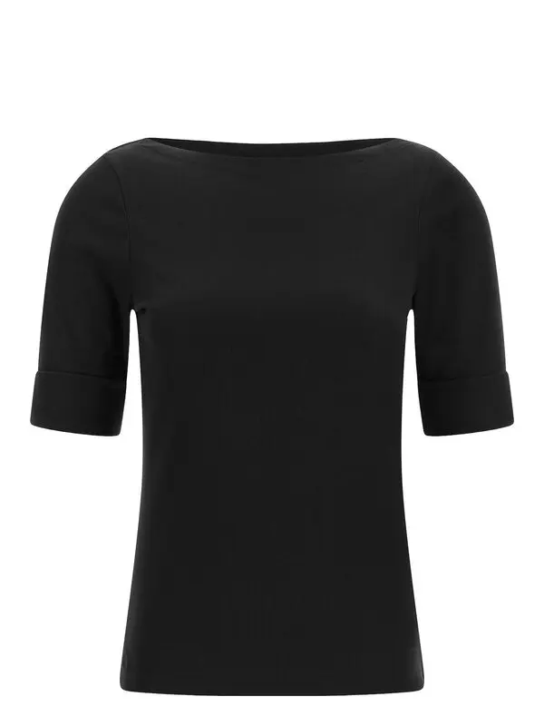 Ralph Lauren Judy Boat Neck Sweater - Black