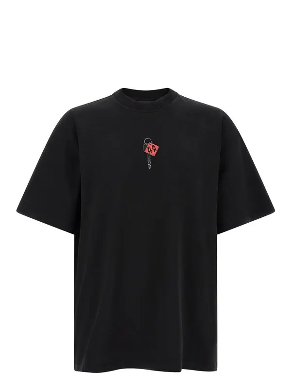 44 LABEL GROUP T-shirt With Padlock Print - Black