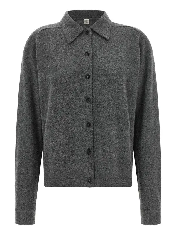 TOTEME Cashmere Shirt - Gray