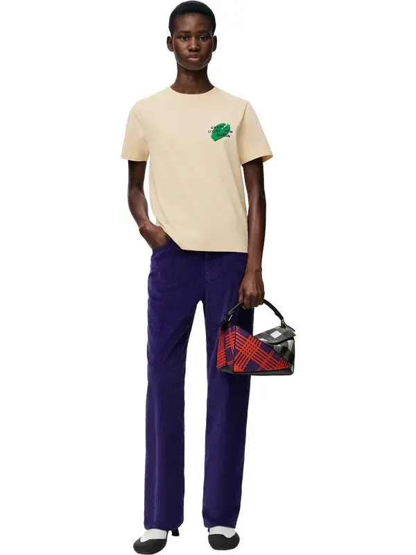 Loewe Regular Fit T-shirt With Cosima Von Bonin Embroidery - Ecru