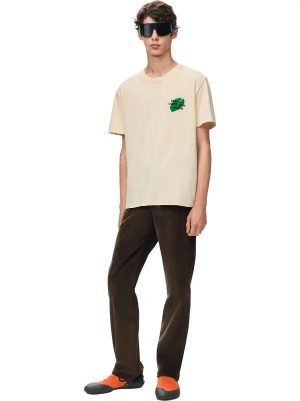 Loewe Relaxed Fit T-shirt In Cotton - Ecru