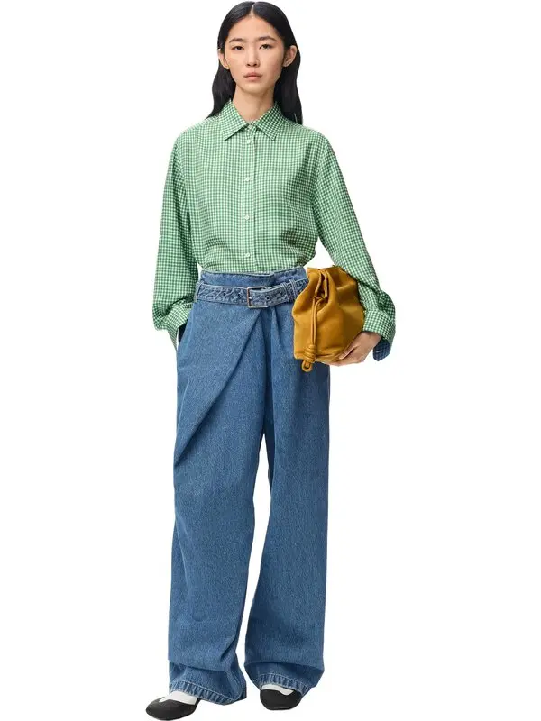 Loewe Draped Wide-leg Jeans - Blue
