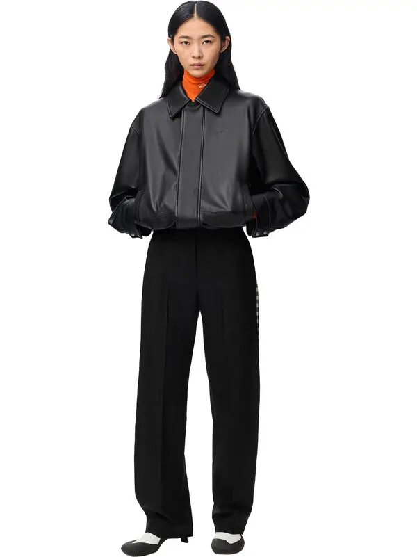 Loewe Nappa Lambskin Drawstring Jacket - Black