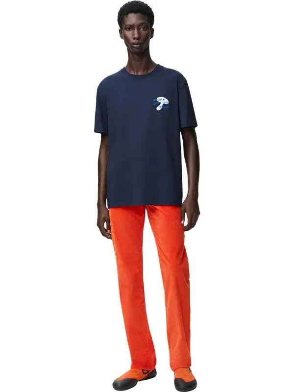 Loewe Relaxed Fit T-shirt In Cotton - Navy Blue