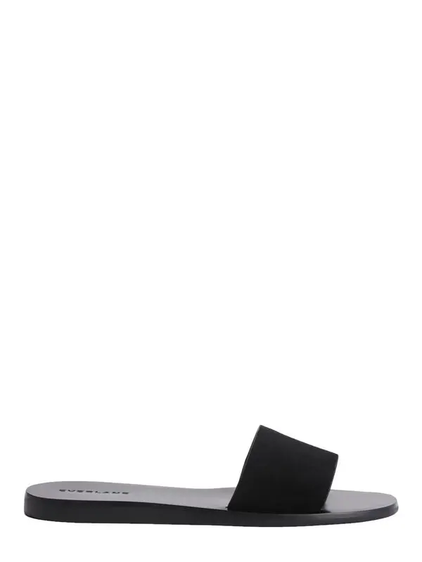 Everlane Suede Slide Sandal - Black Suede