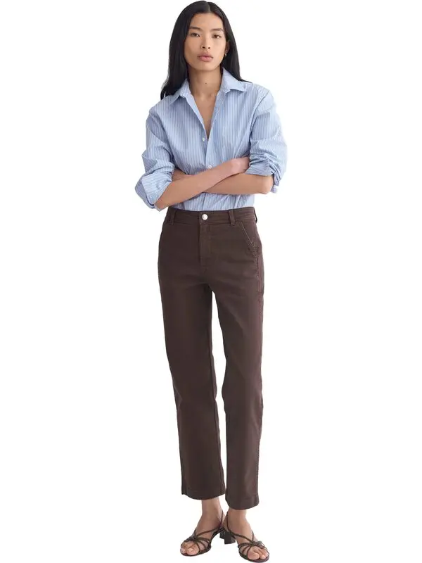 Everlane Utility Cigarette Pant - Coffee Bean