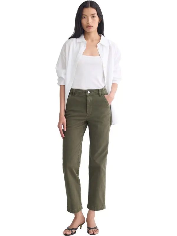 Everlane Utility Cigarette Pant - Olive Night
