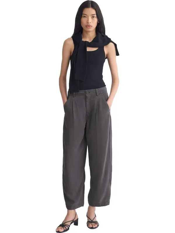 Everlane Garment-dyed Ankle Pants - Graphite