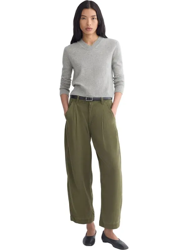 Everlane Garment-dyed Ankle Pants - Olive Night