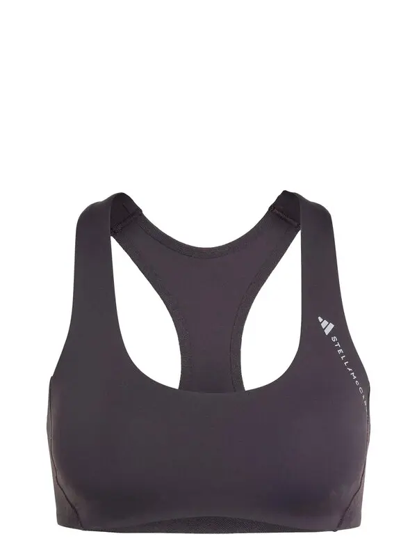 Stella McCartney Adidas Running Medium-support Sports Bra - Black
