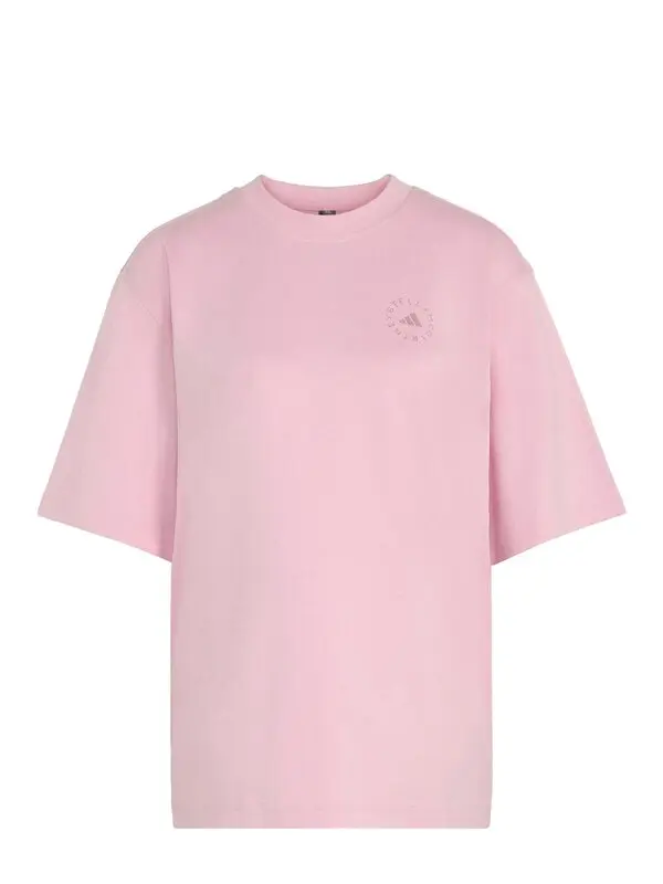 Stella McCartney X Adidas Sportswear Loose Fit Organic Cotton Tee - Purple