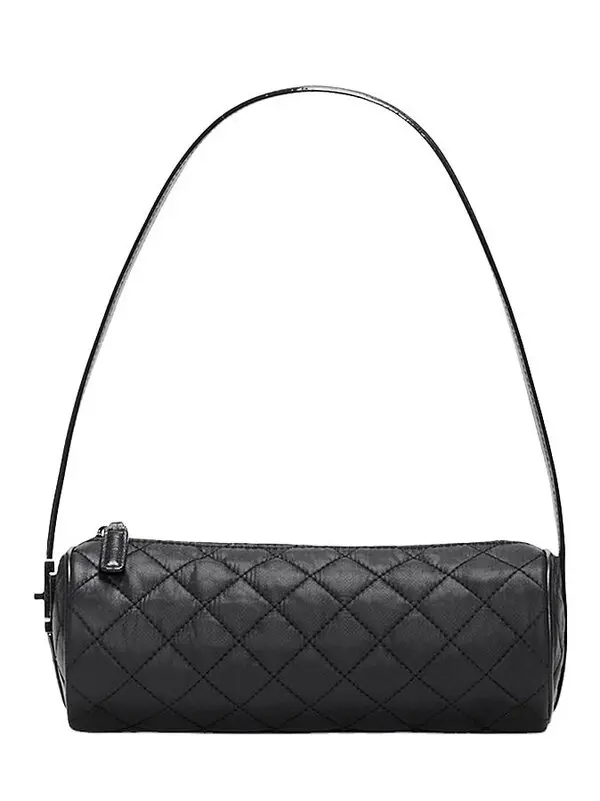 Mz Wallace Astor Quilted Cylinder Shoulder Bag - Black