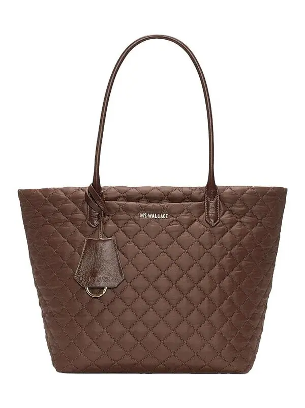 Mz Wallace Medium Quilted Tote Bag - Walnut
