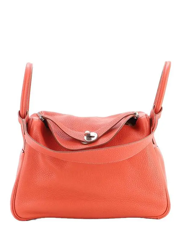 Hermès 30 Lindy Bag Verso Clemence - Orange