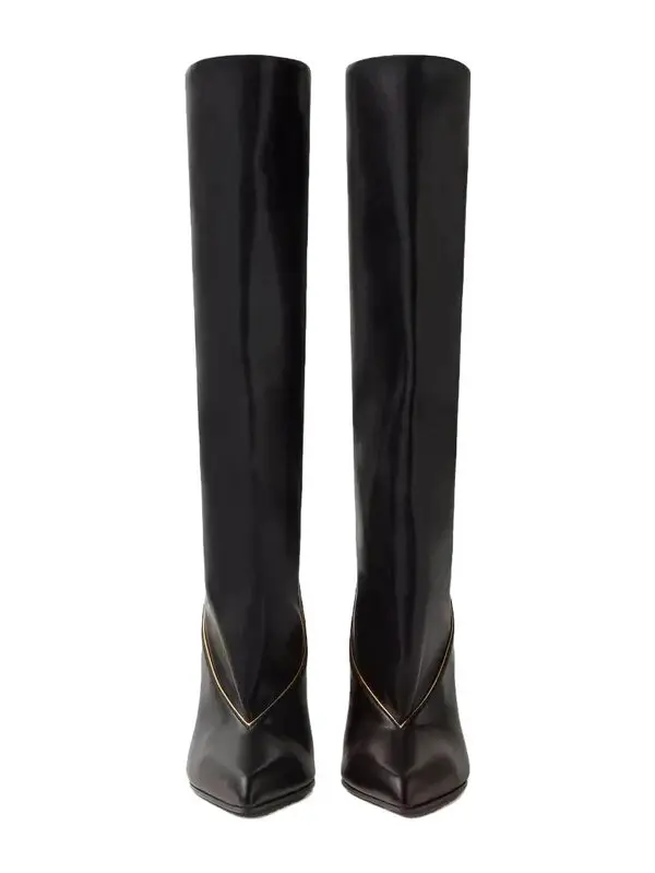 Versace Nappa Knee-high Boots 90mm - Black
