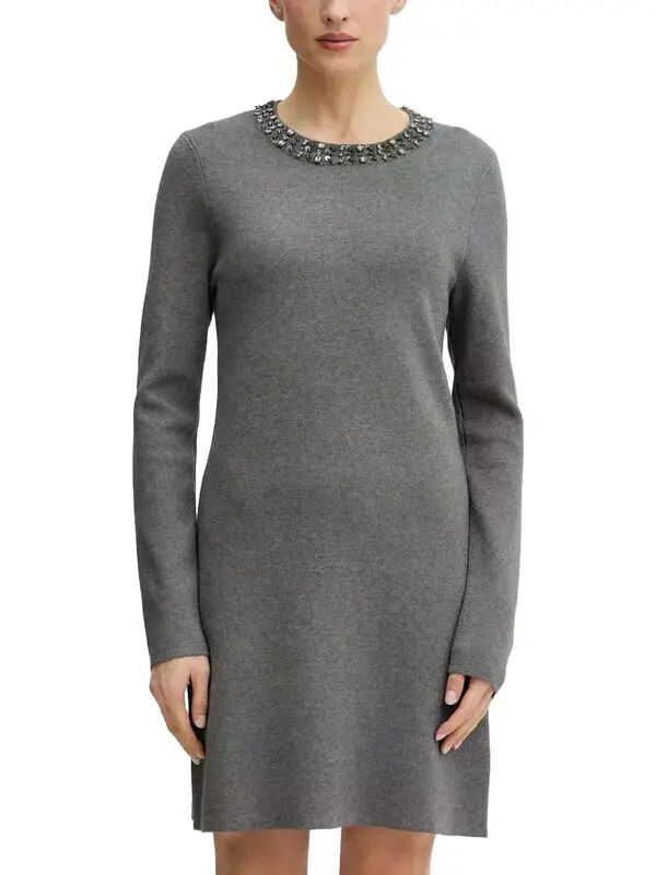 MORGAN Embellished Mini Dress - Grey