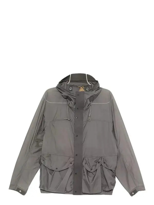 TEN C Hooded Flap-pocket Jacket - Grey