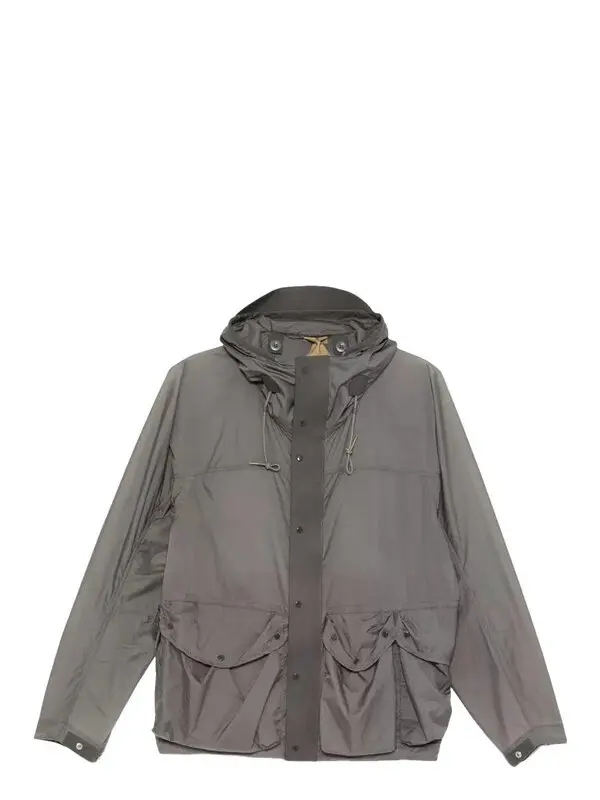 TEN C Hooded Flap-pocket Jacket - Grey